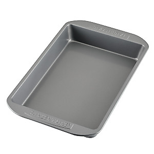 Farberware Nonstick Bakeware Baking Pan With Lid / Nonstick Cake Pan With Lid, Rectangle - 9 Inch x 13 Inch, Gray