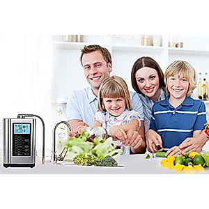 AquaGreen Alkaline Water Ionizer Machine AG7.0, Home Filtration System Produces pH 4-10.5 Water, 7 Water Settings, Up to -570mV ORP, 6000L Per Filter, Silver