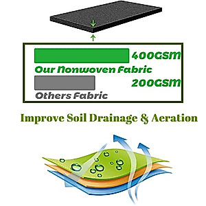 15 Gallon Potato Planter Grow Bags with Flap, Grow Containers Bucket, Nonwoven Fabric Garden Pot for Growing Potatoes Tomato Vegetables, Pack of 2