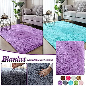 Non Slip Carpet, Super Soft Dining Room Family Bedroom Carpet Floor, Easy To Clean, Children's Game Carpet (60x120cm)