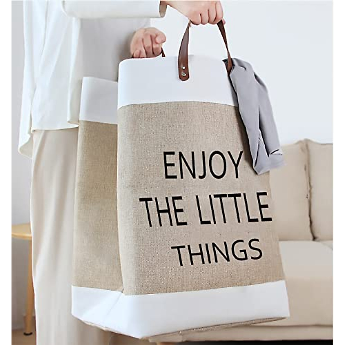 Laundry Baskets Collapsible Linen Clothes Laundry Bag for Bedroom Laundry Hampers Clothes Storage Organier for Bathoom Home for Storage Toys and Clothing in Bedroom, Bathroom Foldable Laundry Hamper