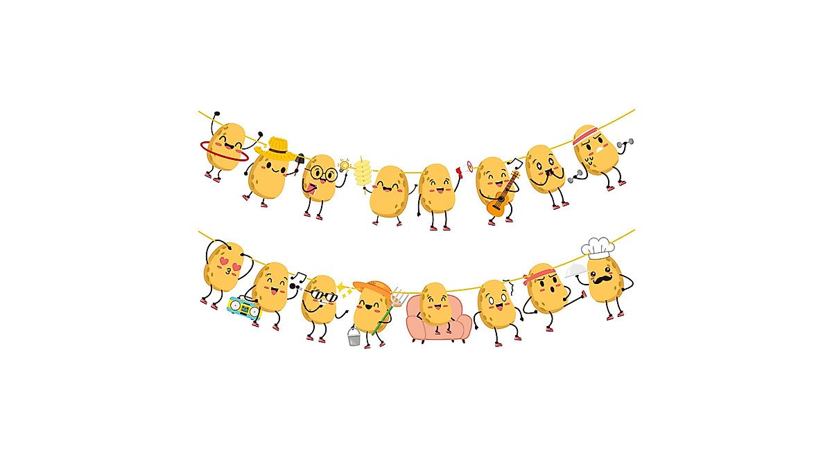 Potato Party Banners - Fun Decorations for Any Occasion