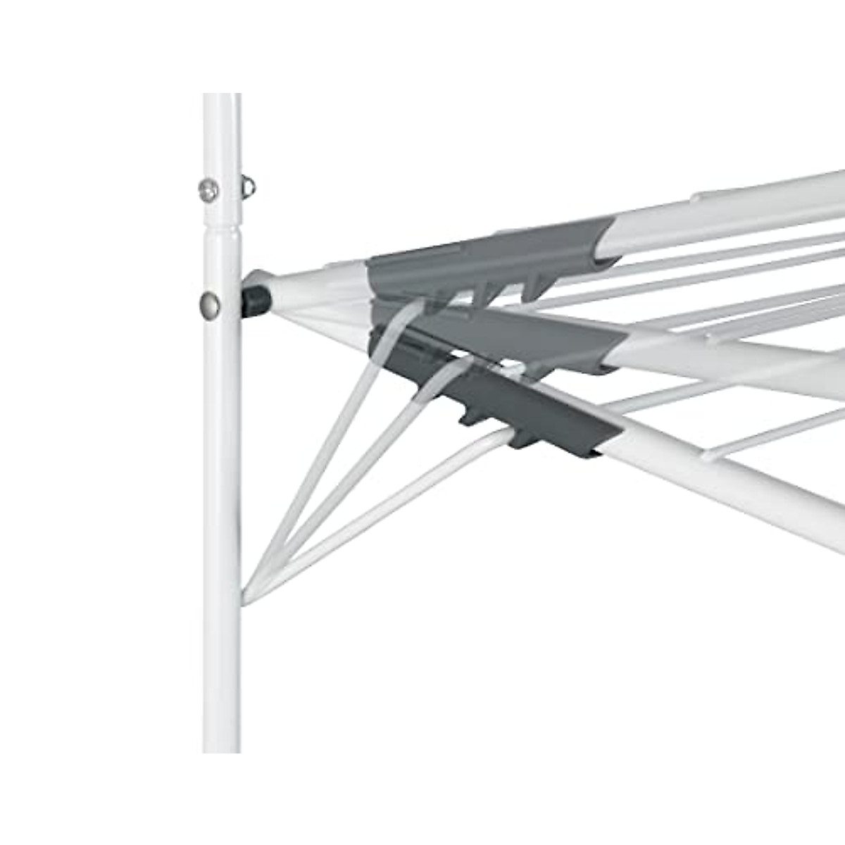 WENKO 63010100 Over The Door Laundry Dryer - Clothes Stand for Hanging up, Powder-Coated Metal, 51 x 142 x 41 cm, White