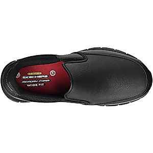 Skechers for Work Women's Nampa-Annod Food Service Shoe,black polyurethane,8 M US