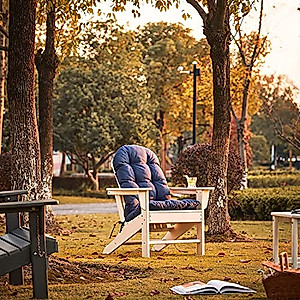 KISUN Adirondack/Rocking Chair Cushion, Waterproof, Weather-Resistant, Terrace, Doorway, Leisure Relaxation (Brown)