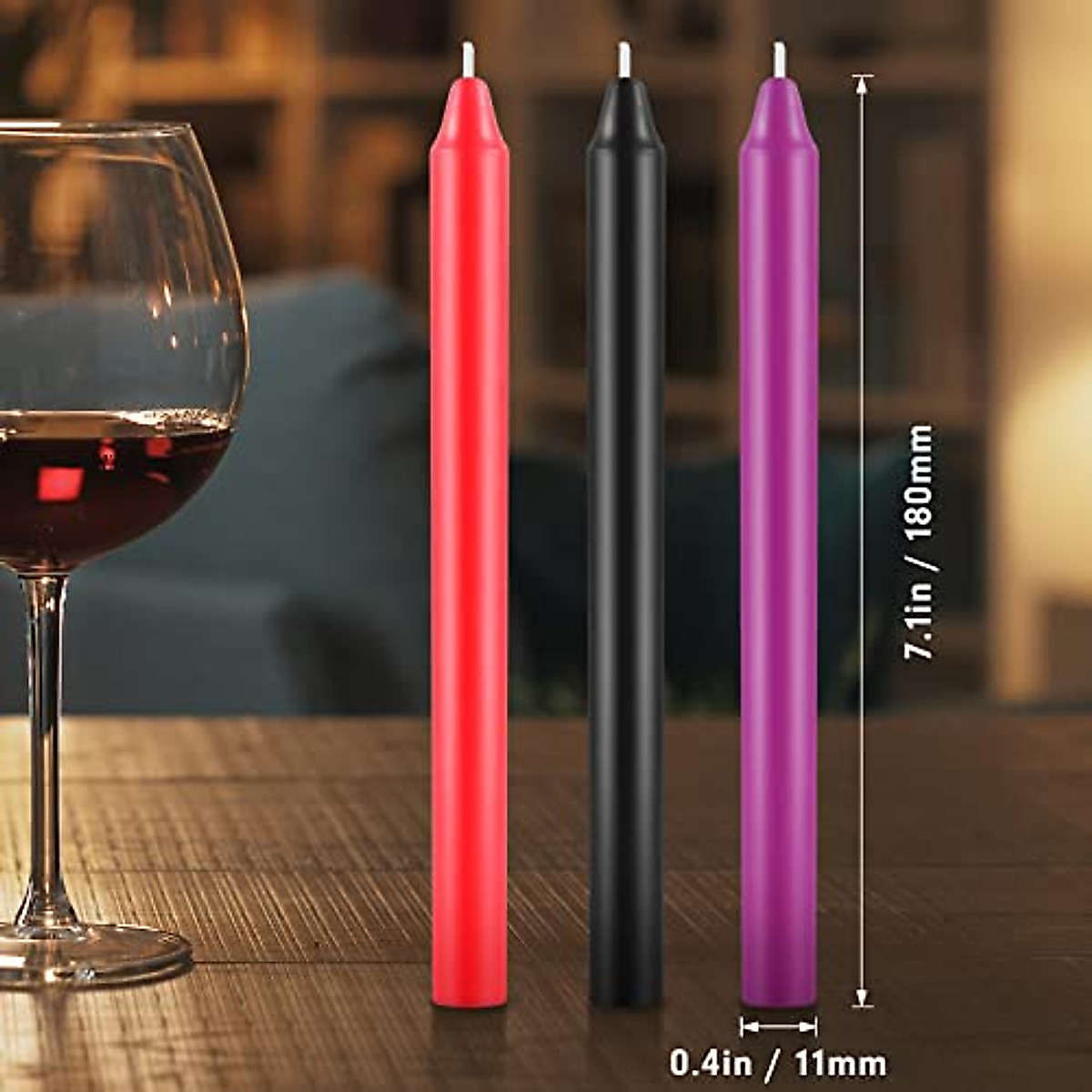 MANFLY Low Temperature Candles Low Heat Romantic Candles Wax for Couples, Wedding, Home Decoration (12pcs)