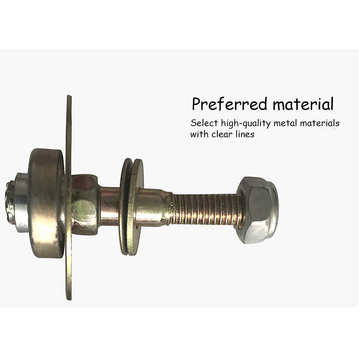 Acxico 4Pcs Rocking Chair Bearing Connecting Piece Rocking Chair Bearing Screws Kits Furniture Connecting Fittings, Metal