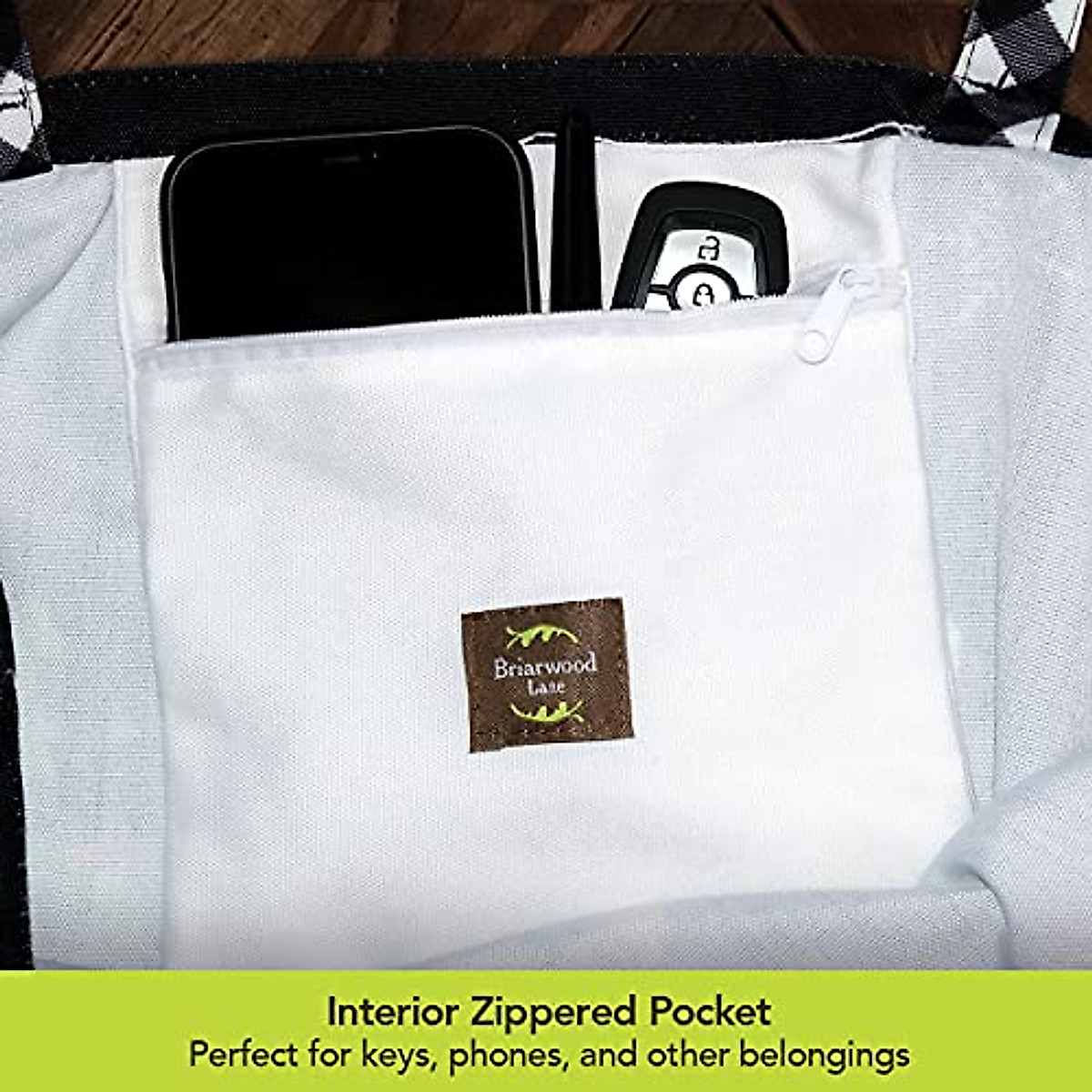 Briarwood Lane Coastal Lighthouse Summer Canvas Tote Bag 14.5" x 15"