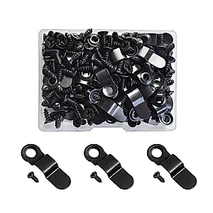 100 Pcs Metal Frame Fasteners Set Picture Frame Turn Button Frame Hardware Backing Clips Photo Hanging Button Fastener Drawing Picture Hanger