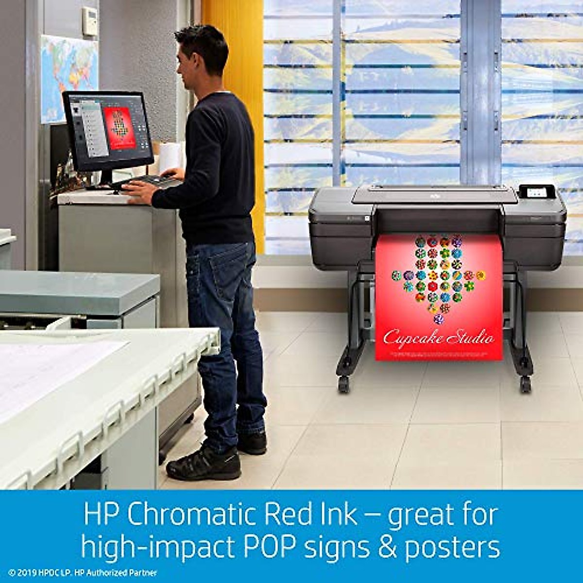 HP DesignJet Z6 Large Format Postscript Graphics Printer - 24", with Advanced Security Features (T8W15A)