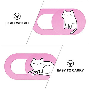 SOLUSTRE 2pcs Camera Cover Privacy Webcam Cover Black Webcam Cover Phone Webcam Cover Cover Privacy Lens Cover Black Slides Phone Camera Webcam Blocker abs Computer Lens Cap