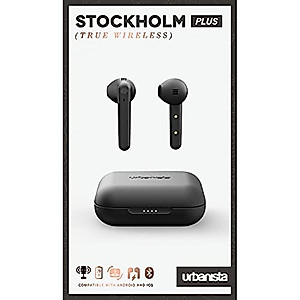 Urbanista 40407 Stockholm Plus True Wireless in-Ear Earbuds with Microphone (Midnight Black)
