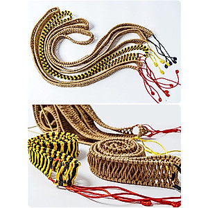 Handpan Rope Braid, Handpan Rattan Rope Surround Decoration, Apply to 21Inch -25Inch Steel Drum, Pure Handmade, Protection Buffer, Eliminate Noise ( Color : C )