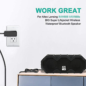 HKY 16V AC DC Adapter Charger for Altec Lansing IMW778 IMW888 IMW888s Big IMW645 MID 2390913 XLJacket XL Life Bluetooth Speaker RD1602000 JT012-1602200 Power Supply Cord Cable Charger Plug