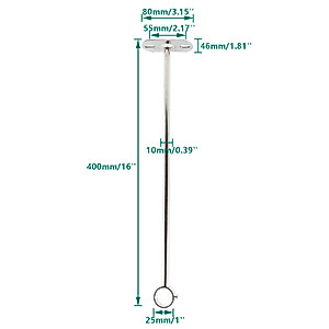 2 Pack Ceiling Mount Bracket, Stainless Steel Wardrobe Pipe Bracket Rod Holder Ceiling Holder, ULIFESTAR Shower Curtain Closet Wardrobe Rod Lever Support Holder Pipe Flange Socket 25x400mm/1x16''