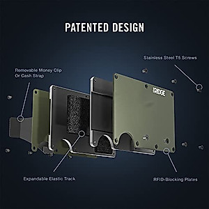 Ridge Wallets for Men - Slim Minimalist Wallet For Men, Front Pocket Wallets for Men, RFID Wallet For Men - Card Holder Wallet (Matte Olive)