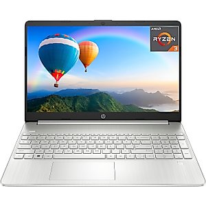 HP Thin and Light Laptop, 15.6 Inch Display, AMD Ryzen 3 5300U(Quad-core) Processor, 16GB RAM, 512GB SSD, AMD Radeon Graphics, Numeric Keypad, Wi-Fi, Bluetooth, Windows 11 Home in S Mode