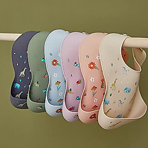 Austin Baby Co Mess Proof Silicone Bibs for Babies – Perfect Travel Toddler Bibs for Baby