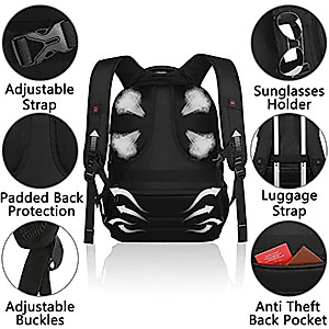 VECKUSON Lunch Bag Backpack, Insulated Cooler Lunch Box Backpack, Extra Large Travel Laptop Backpack, 18.4 Laptop Backpack for unisex, 55L Extra Large Gaming Laptops Backpack with USB Charger Port