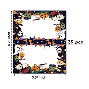 Halloween Table Place Cards - Halloween Party Food Tent Cards - Editable Fall Pumpkin Table Name Card for All Occasions - Autumn Themed Baby Shower, Bridal Shower Decorations(06)