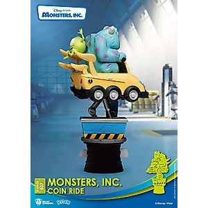 Beast Kingdom Coin Ride: Monsters Inc. DS-037 D-Stage Statue, Multicolor, 6 inches