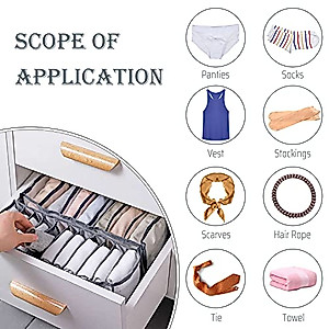 7 Grid Thickened And Upgraded Laundry Cabinet Clothes Finisher, Folding Drawer Wardrobe Clothes Finisher, Suitable For Jeans / T-shirts / Underwear / Shorts /Socks And Other Clothes