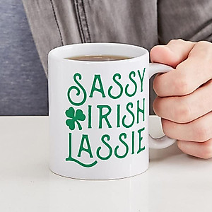 CafePress Sassy Irish Lassie Ceramic Mug Ceramic Coffee Mug, Tea Cup 11 oz