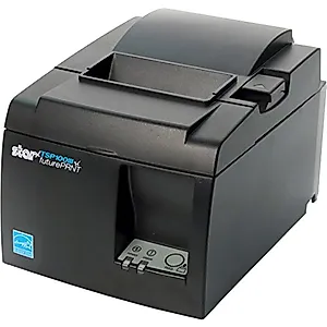 Star Micronics TSP143IIIBi Bluetooth Thermal Receipt Printer for iOS, Android, and Windows with Auto-cutter and Internal Power Supply - Gray