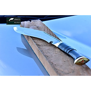 GK&CO. Kukri House Official Issued - Genuine Kukri/Khukuri- 9 Inch Nepal Armies Service Issue Kukri Knife -Traditional Horn Handle- Handmade in Nepal