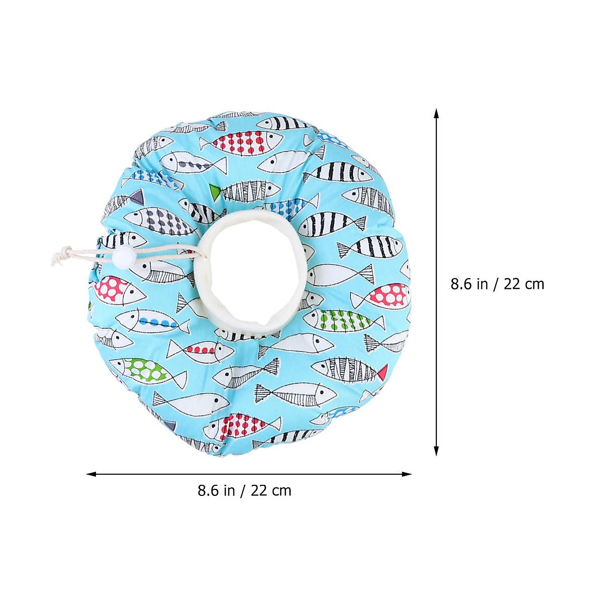 Balacoo Pet Recovery Collar Cat Recovery Collar Cat Cone Collar Cat Cones After Surgery Fish Pattern Soft