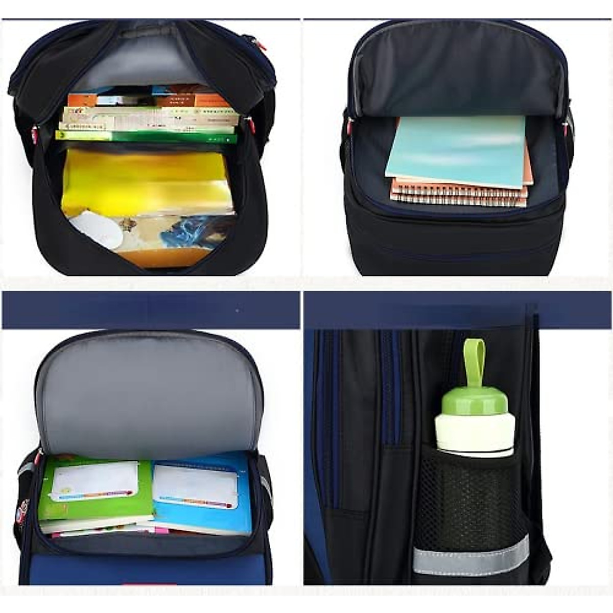 Cartoon Rolling Backpack Boys and Girls Roller Travel Bag with Wheels, Detachable College Laptop Luggage Vacation Backpacks