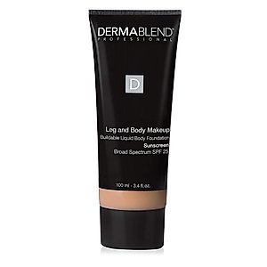 Dermablend Leg and Body Makeup Foundation with SPF 25, 20N Light Natural, 3.4 Fl. Oz.