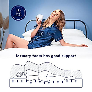 SUBRTEX 5 Inch Twin XL Gel Memory Foam Mattress with Removable Soft Cover， Body Support Pressure Relieving Mattress，CertiPUR-US Certified, Bed in A Box(5 Inch, Twin XL)