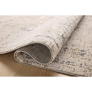 Amber Lewis x Loloi Alie Collection ALE-02 Sand / Sky, Traditional 18" x 18" Sample Rug