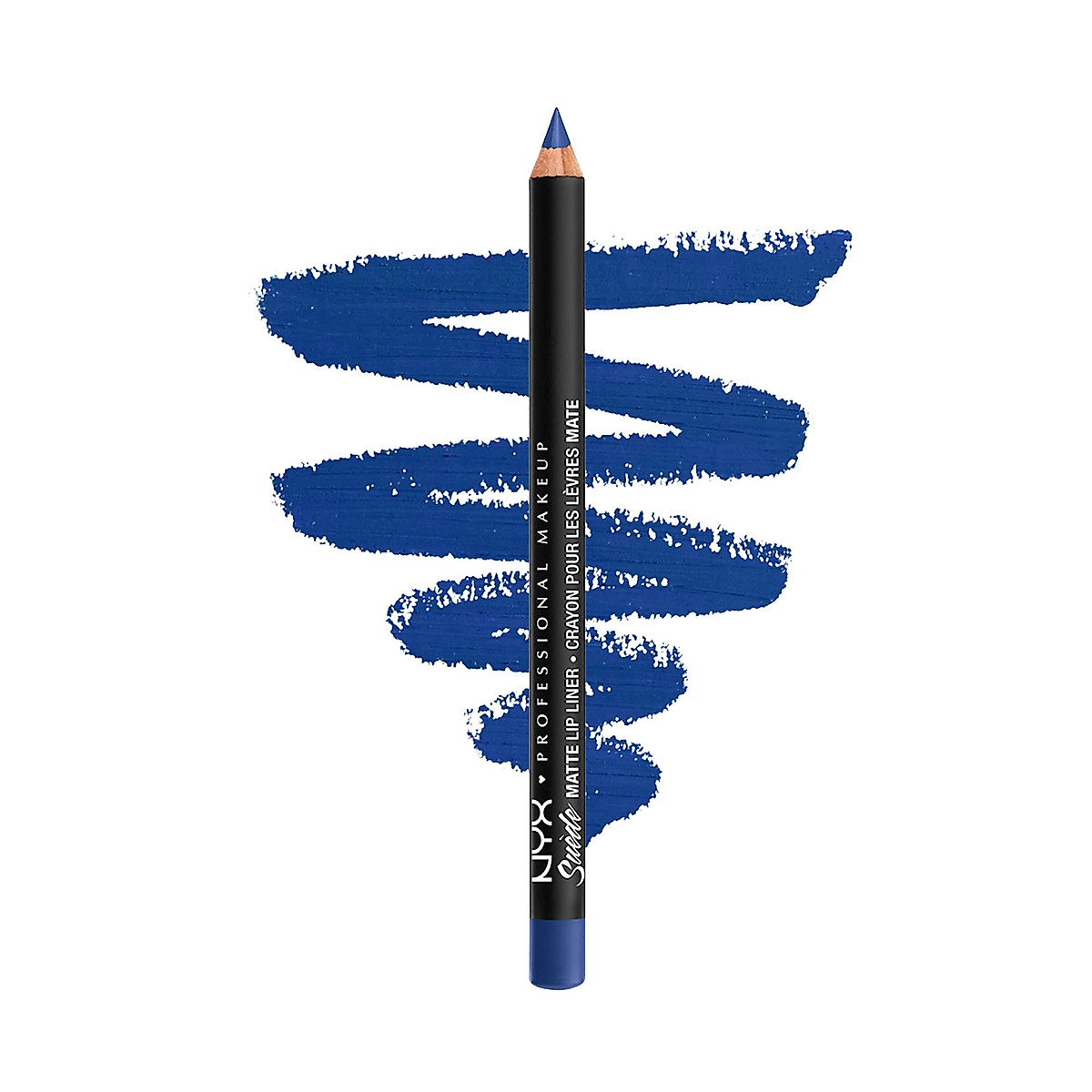 NYX PROFESSIONAL MAKEUP Suede Matte Lip Liner, Vegan Formula - Jet Set (True Blue)
