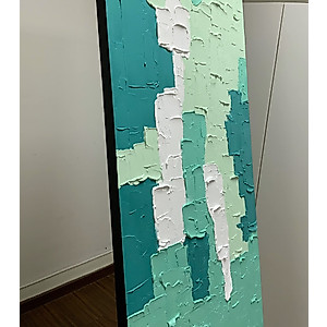 V-inspire Art,24x48 inch 100% Hand Painted Contemporary Abstract Oil Paintings Modern Decorative Artwork on Canvas Wall Art Ready to Hang for Home Decoration Wall Decora