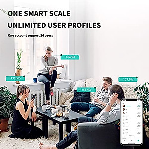 Body Fat Scale, Posture Extra Large Display Digital Bathroom Wireless Weight Scale Composition Analyzer with Heart Rate Heart Index & Body Shape Index with Free APP 400Lb Black