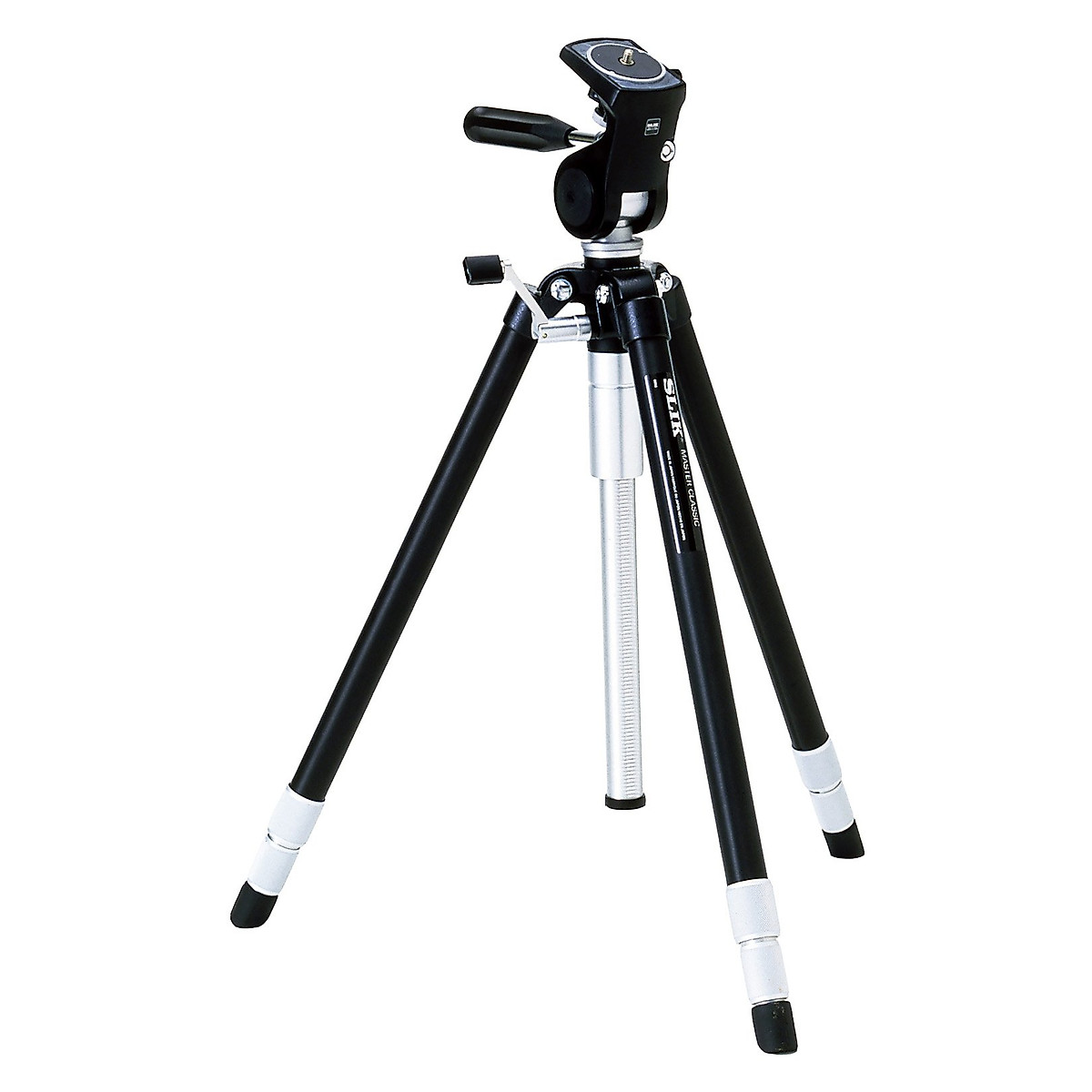 SLIK Master Classic Tripod with 2-Way, Pan-and-Tilt Head, for Mirrorless/DSLR Sony Nikon Canon Fuji Cameras and More - Black (616-725)