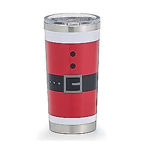 burton+BURTON 9741319 Red Stainless Tumbler with Santa Suit, 20 Ounces