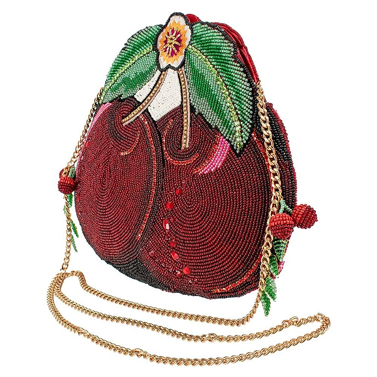 Mary Frances Wild Cherry Crossbody Clutch