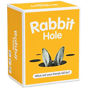 RABBIT HOLE Party Game + Expansion Set - The “What Will Your Friends Fall for?” Family Card Game - for Kids, Tweens, Teens, College Students, Adults, Fun Parties and Board Games Night with Your Group