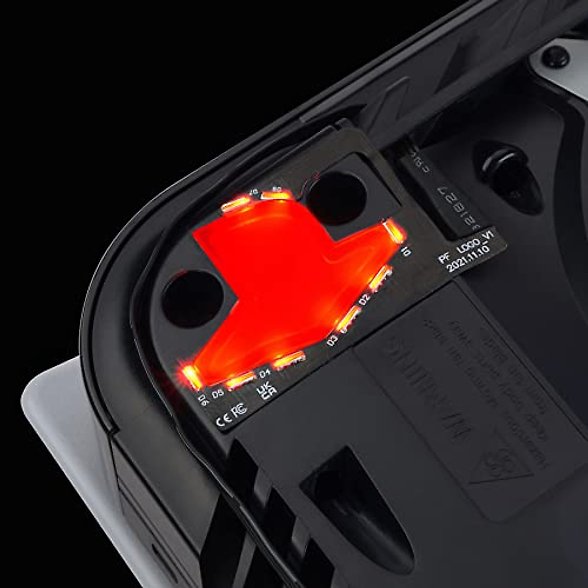 eXtremeRate 7 Colors 24 Effects RGB Logo LED for PS5 Console, Illuminated Logo LED for PS5 Disc & Digital Console