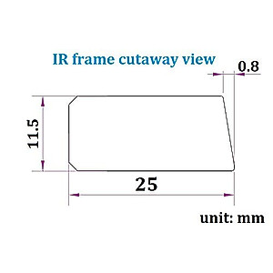 Deyowo 80 Inch Interactive 10 Points Infrared IR Touch Screen Overlay Frame Free Driver