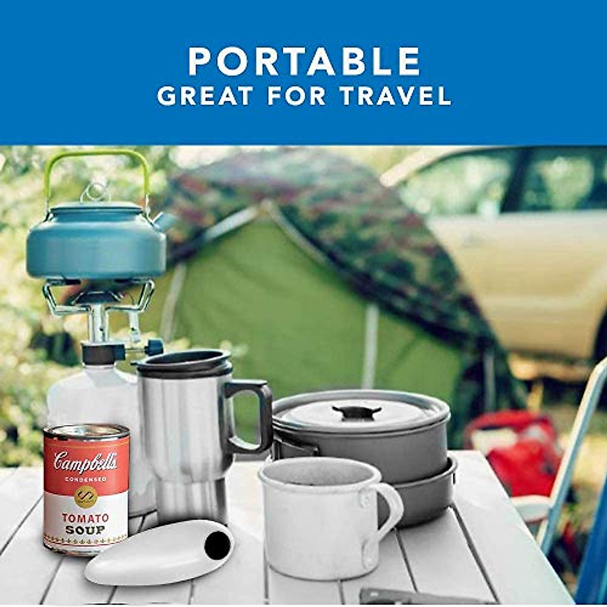 Portable One Touch Automatic Electric Can Tin+ Free Bottle Jar Grip Mate Opener Battery Operated Hands-Free for Seniors with Arthritis Eliminate Hand Pain HelpPrevent Injuries Strain