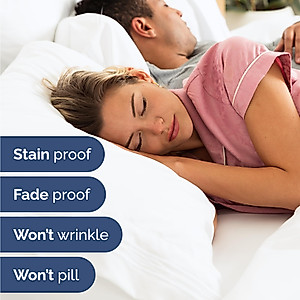 Twin Size 3 Piece Sheet Set - Comfy Breathable & Cooling Bed Sheets Set - Hotel Luxury Bedding for Women, Men, Kids & Teens - Deep Pockets, Easy Secure Fit, Soft and Wrinkle Free - Oeko-Tex - White