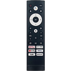 Replacement Remote Control for Hisense Smart Google TV Model 43A6H 50A6H 55A6H 65A6H 75A6H 50U6H 55U6H 65U6H 75U6H 65U8H 75U8H