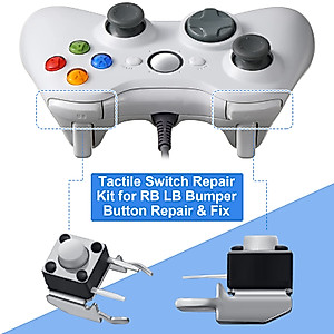 Yunsailing 37 Pcs Analog Joysticks Repair Kit Compatible with Xbox One Controllers, Include Bumper Buttons Replacement Thumbstick Hat Silicone Hat Covers with Screwdriver Repair Parts [video game] [video game]