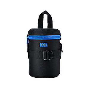 JJC Deluxe Lens Case Pouch for Canon EF-S 18-135mm/17-55mm/17-85mm/55-250mm/24-70mm f4L,Nikon AF-S 18-200mm/18-105mm/100-300mm/55-200mm,Sony E 55-210mm and Other Lens Below 3.14" x 5.31"(D x L)