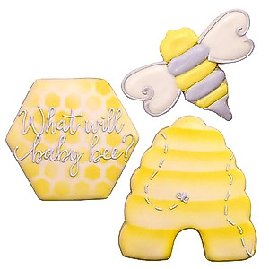R & M International Honey bee Cookie Cutter, One Size, Silver
