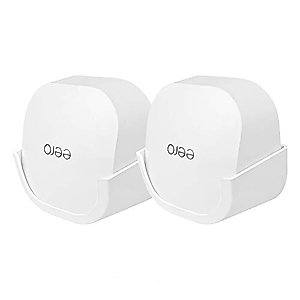 Huafly Screwless Wall Mount Bracket for Eero 6 Wifi, VHB Stick On Holder, Strong Adhesive Holder, No Tools No Drilling No Hole (2Pcs)